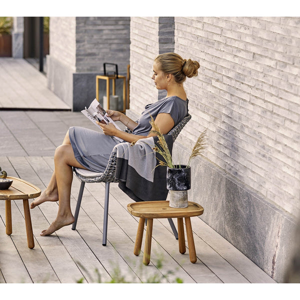 Royal coffee table, square, Made to Order by Cane Line - Grounded