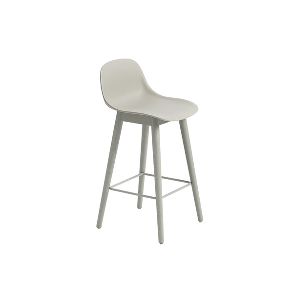 Fiber Counter Stool Wood Base 65 Cm 25.6 by Muuto - Grounded