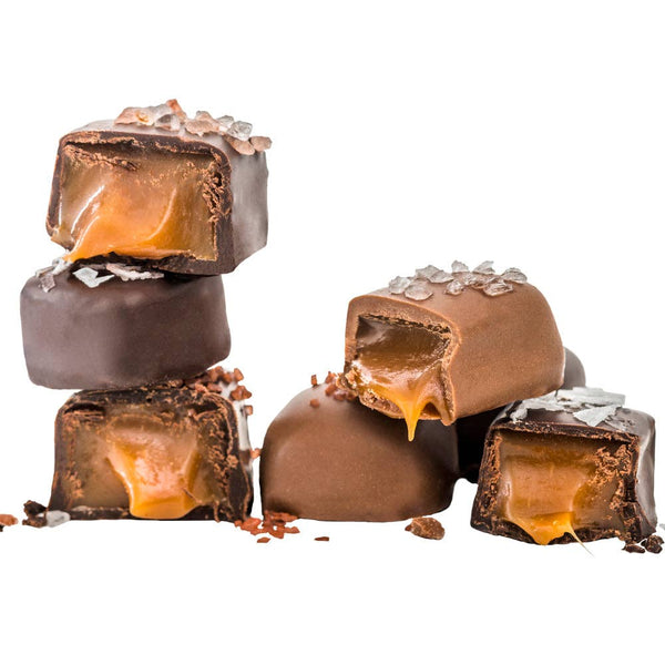 Sea Salt Caramels - 7 pc box - Grounded