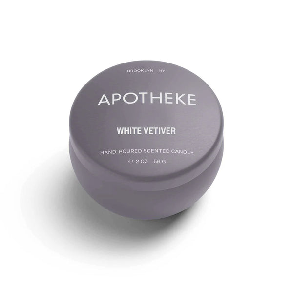 White Vetiver Mini Candle Tin by Apotheke - Available at Grounded ...