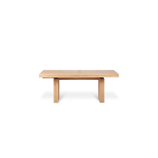 Ethnicraft Oak Double Extendable Dining Table - Grounded