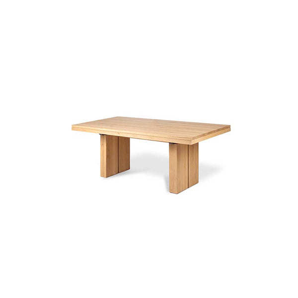 Ethnicraft Oak Double Extendable Dining Table - Grounded